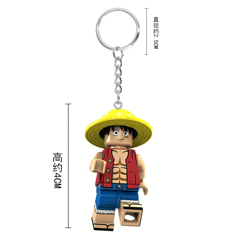 Keychain One Piece Sea King Luffy Comic Book Package Pendant DIY ...