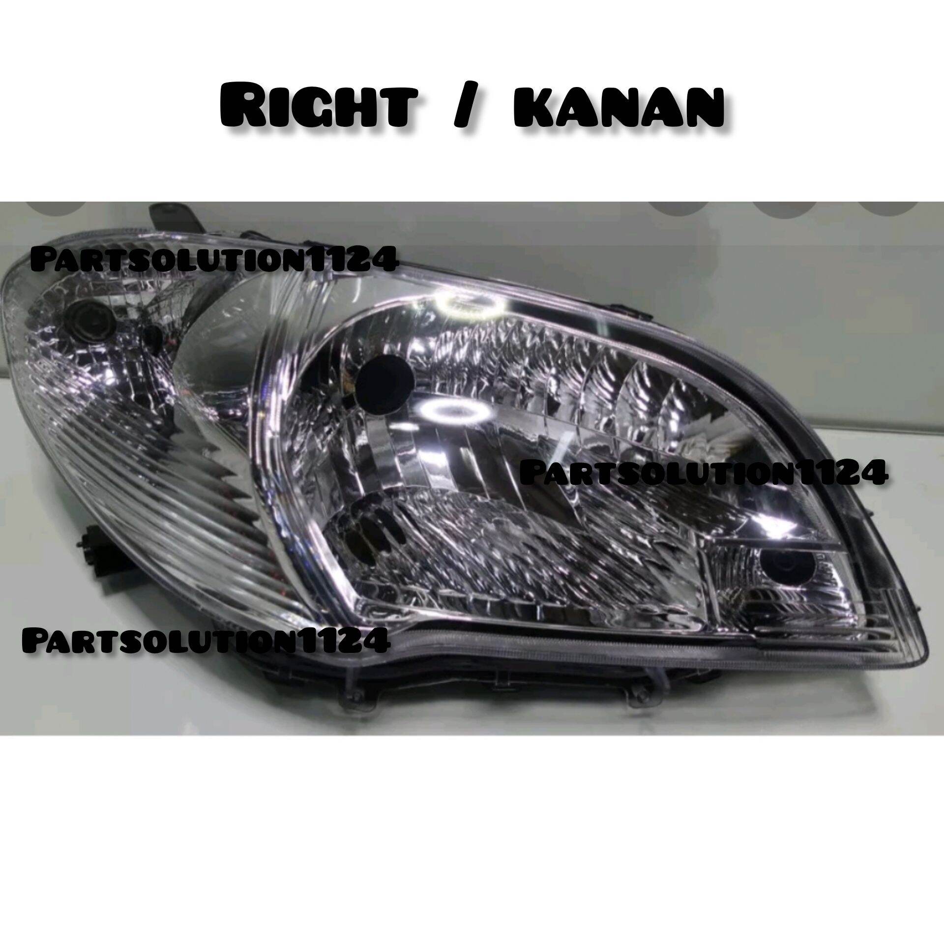 New Original Toyota Vios Ncp42 Headlamp 2003-2007 (Lampu Depan Vios ...