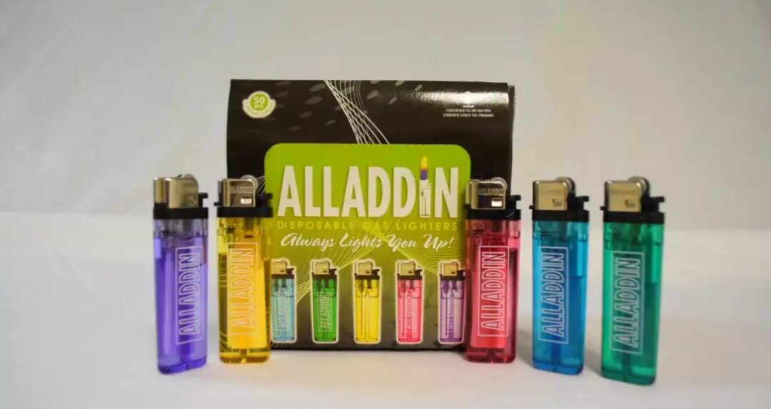 (EasyGoLuckyTrading) Alladdin Disposable Gas Lighters Aladdin Lighter ...