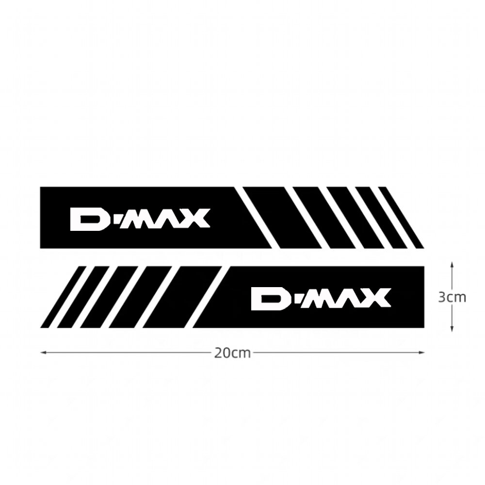 2PCS Car Rearview Mirror Stickers Vinyl Film Decals For Isuzu D-MAX ...