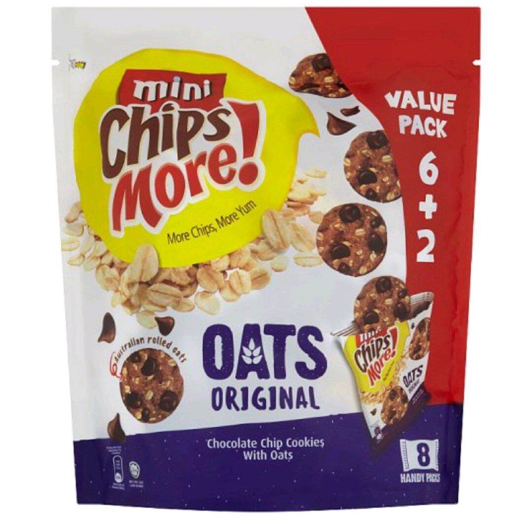 Chipsmore! Mini Chips More! Original Chocolate Chip Cookies (8 x 28g ...
