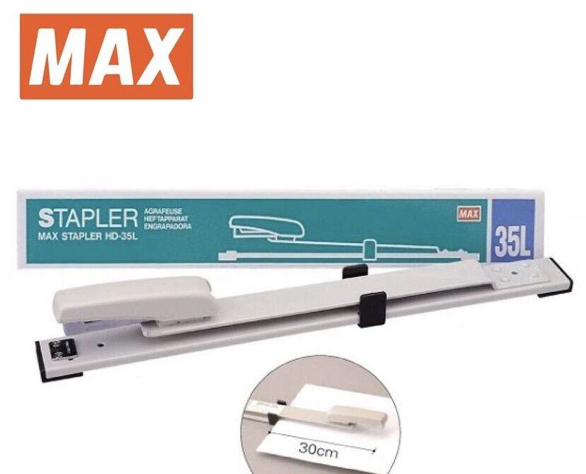 MAX HD-35L Long Reach Arm Stapler / Medium Duty Desktop Booklet Stapler ...
