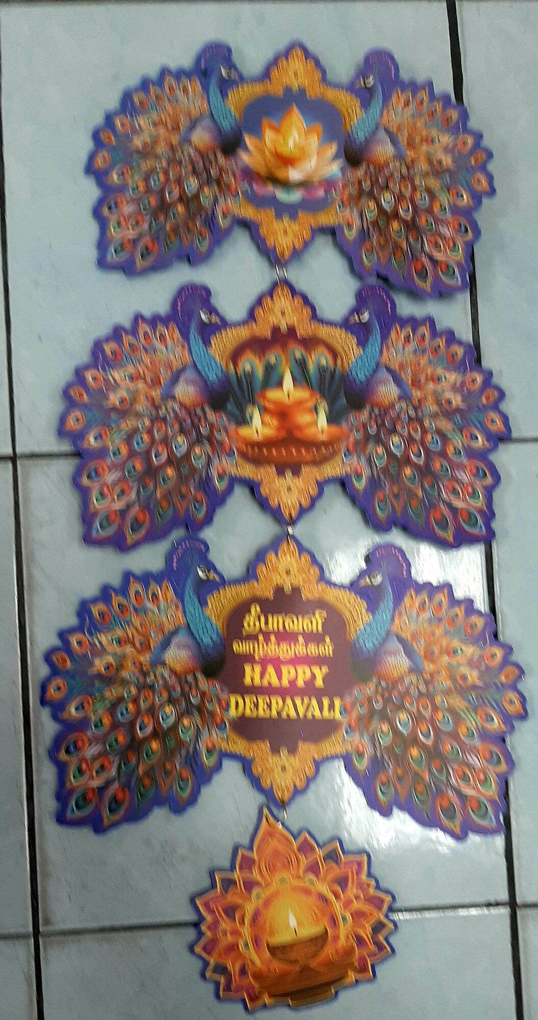 AD DEEPAVALI 2024 3 LEVEL 2D LONG DEEPAVALI HANGING DECOR DEEPAVALI ...