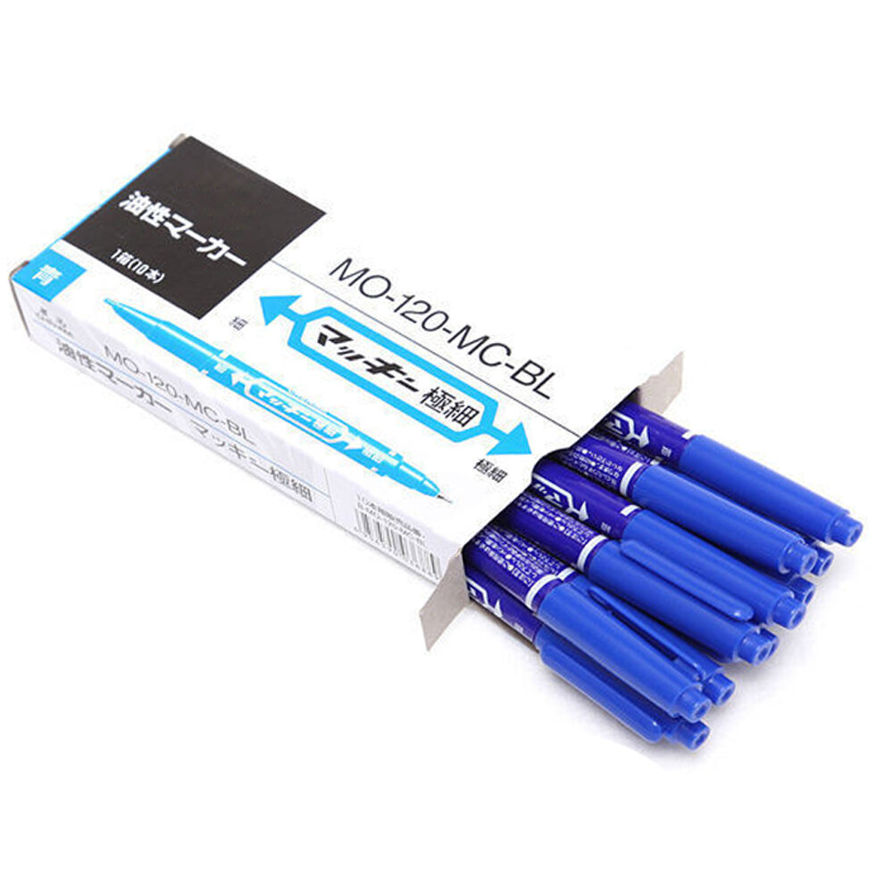 10pcs Tattoo Skin Markers Pen Scribe Permanent Makeup Tattoo Supplies ...
