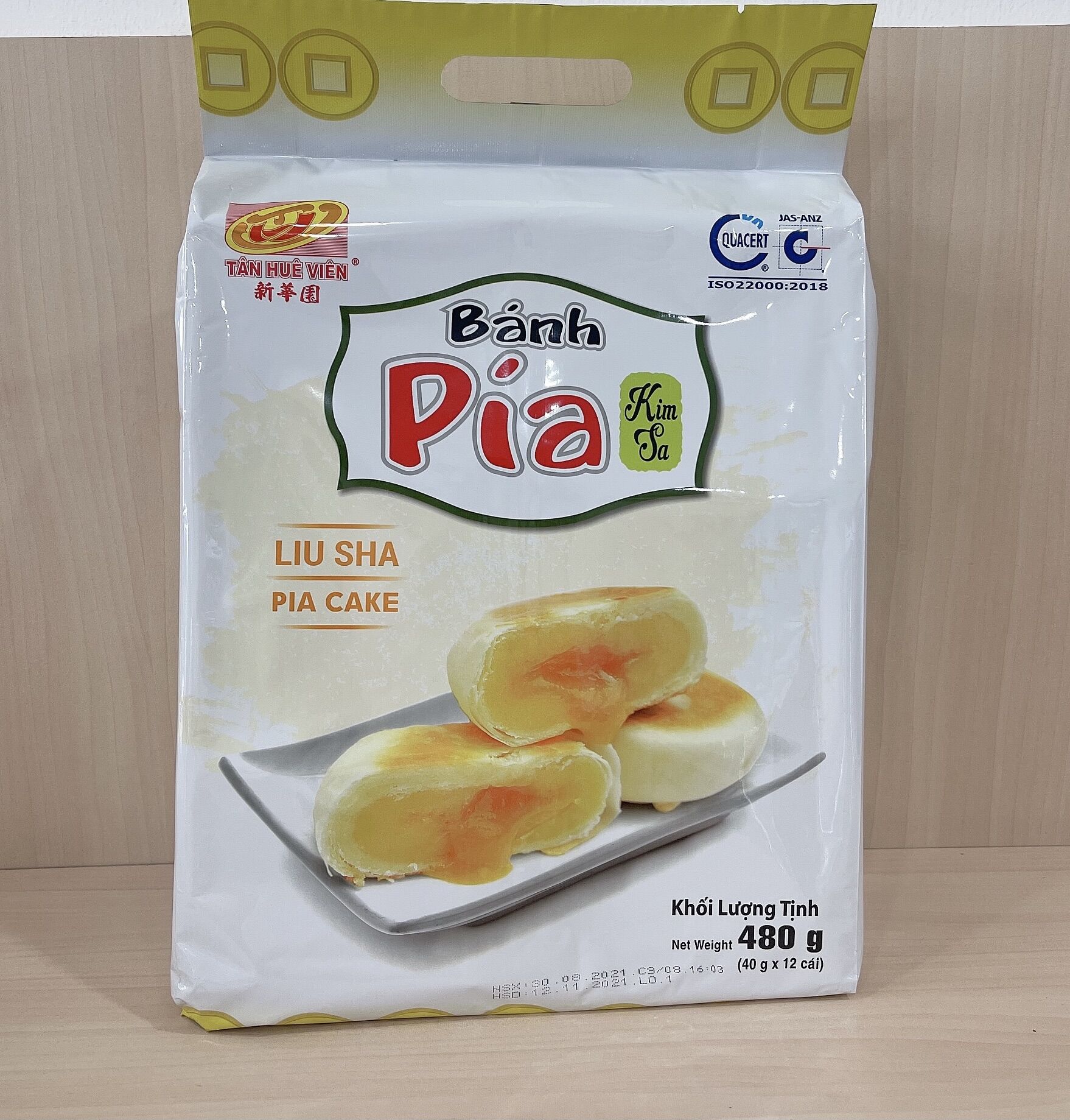 Banh Pia Kim Sa Tan Hue Vien Liu Sha Pia Cake | Lazada