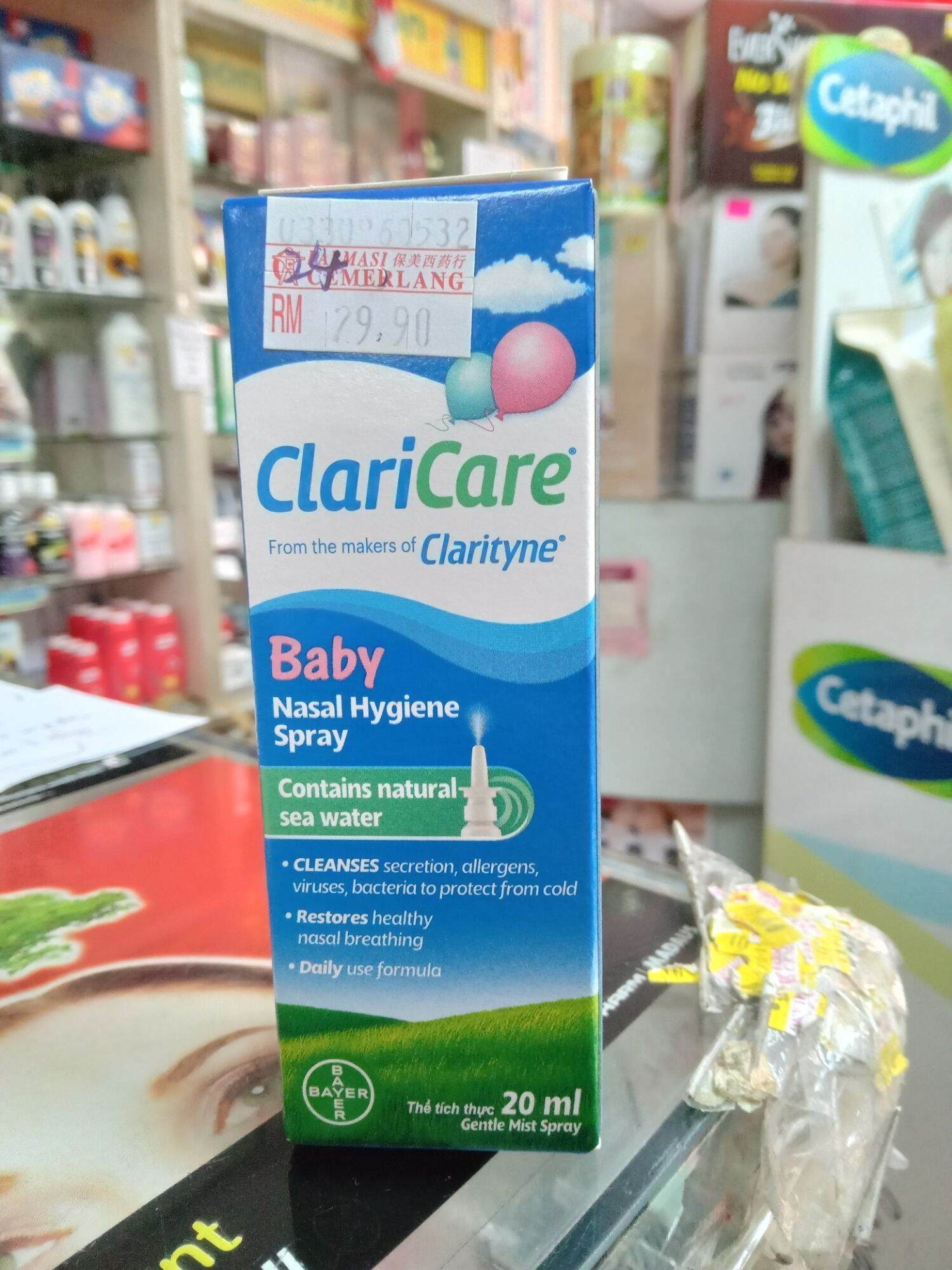 CLARICARE BABY NASAL HYGIENE SPRAY 20ML | Lazada