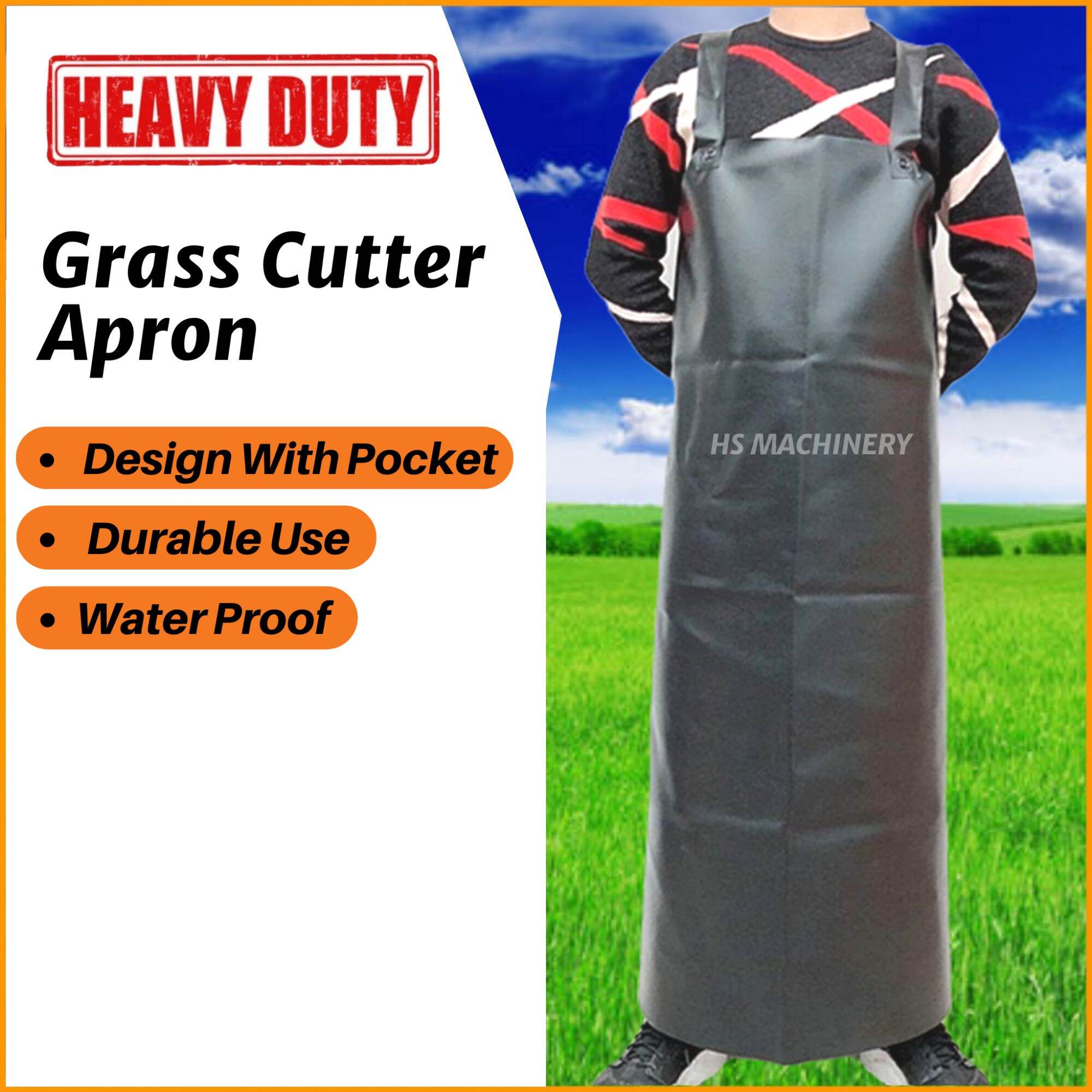 Heavy Duty Apron Grass Cutter Men Baju Apron Mesin Potong Rumput | Lazada