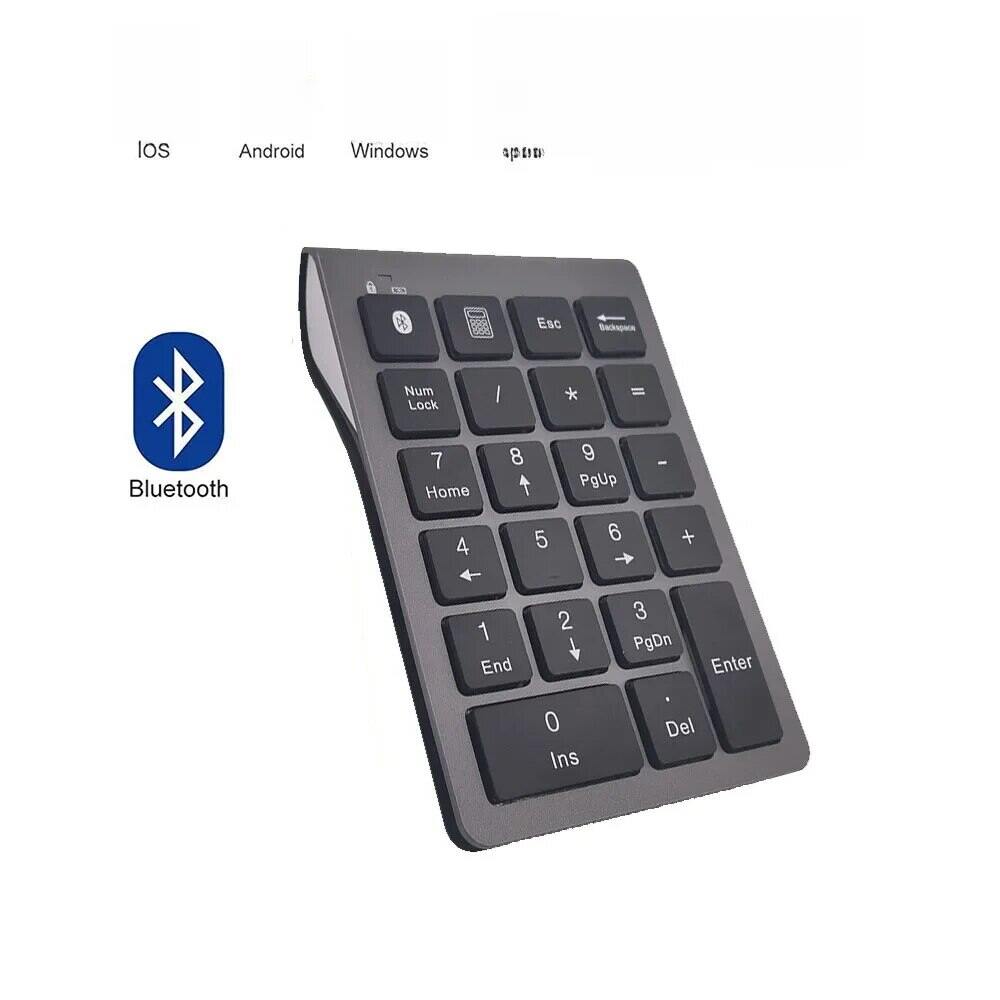 Bluetooth 5.0 Type-c Wired Digital Keyboard Dual Mode Wireless Keyboard ...