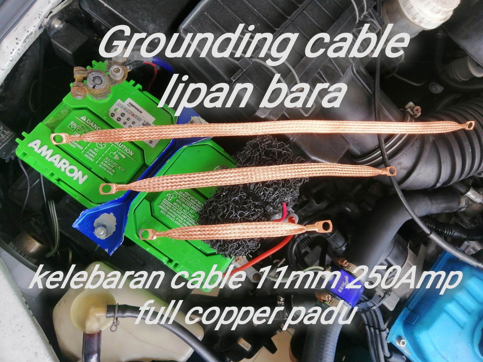 Grounding cable lipan bara 11mm 250Amp full copper padu | Lazada