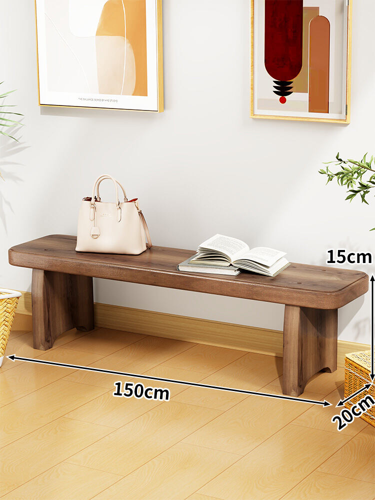 Long Wooden Bench Slipper Bench Rest Bench Changing Room Bench Modern ...