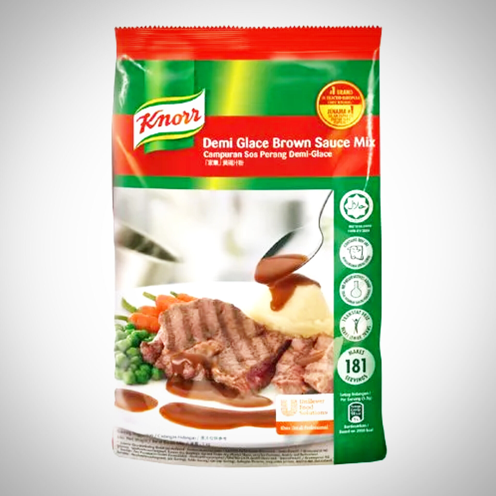 KNORR DEMI GLACE BROWN SAUCE MIX, Campuran Sos Perang Demi Glace 50gram ...