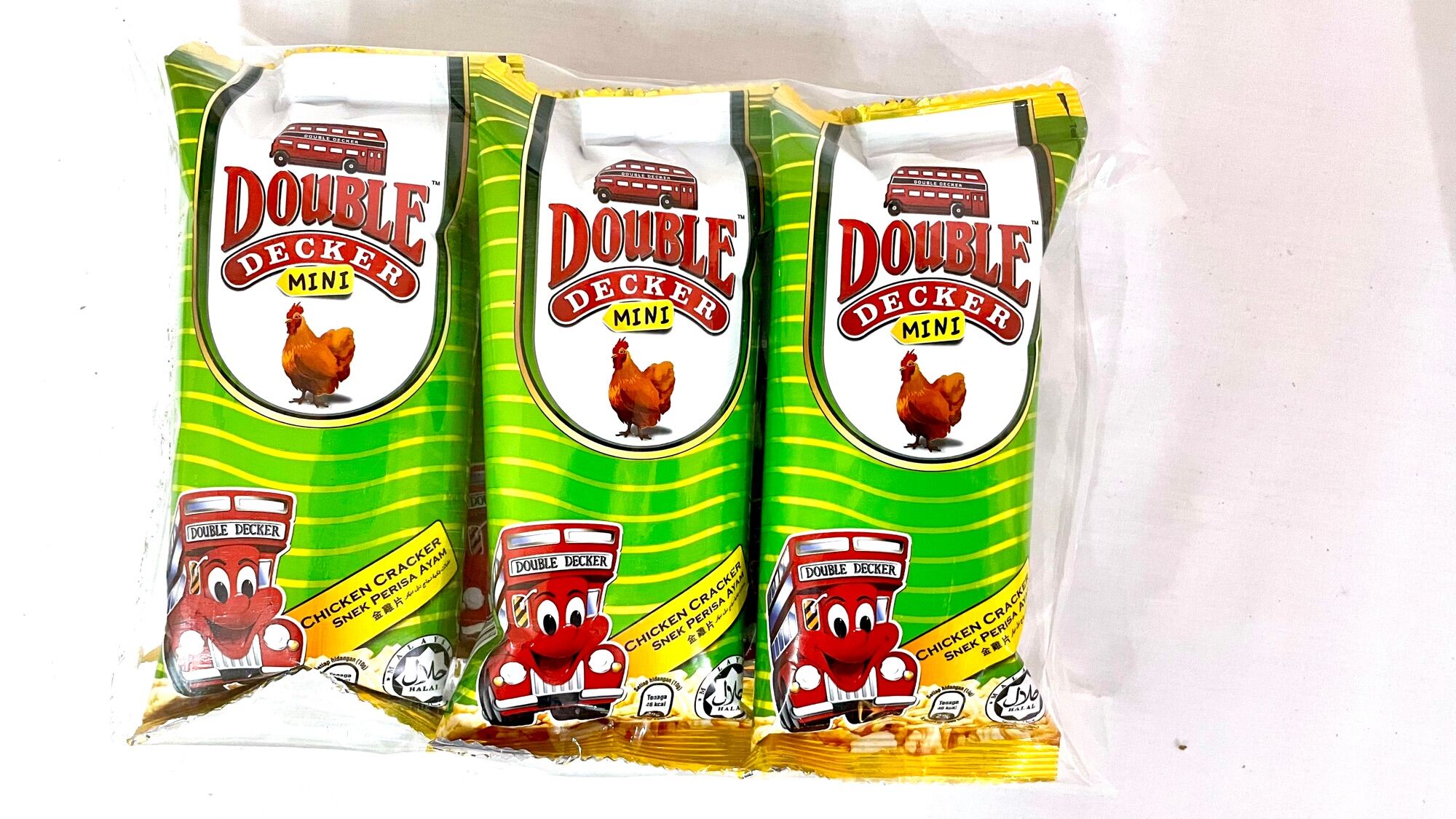 Double Decker Mini 10gm x 6pkt Chicken Crackers Snacks Makanan Ringan ...