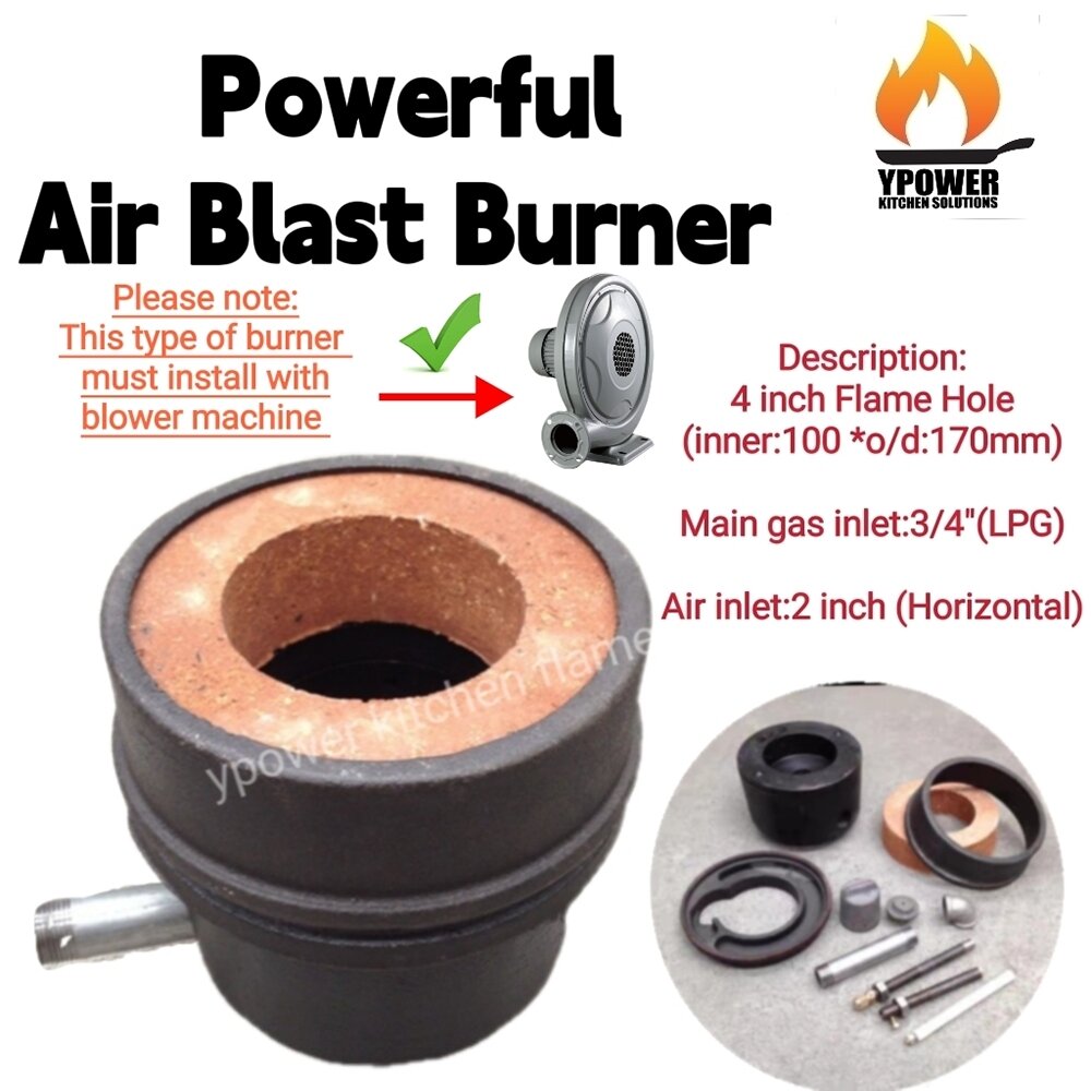 Air blast burner/powerful flame for seafood restaurant/Hotel/Catherling ...