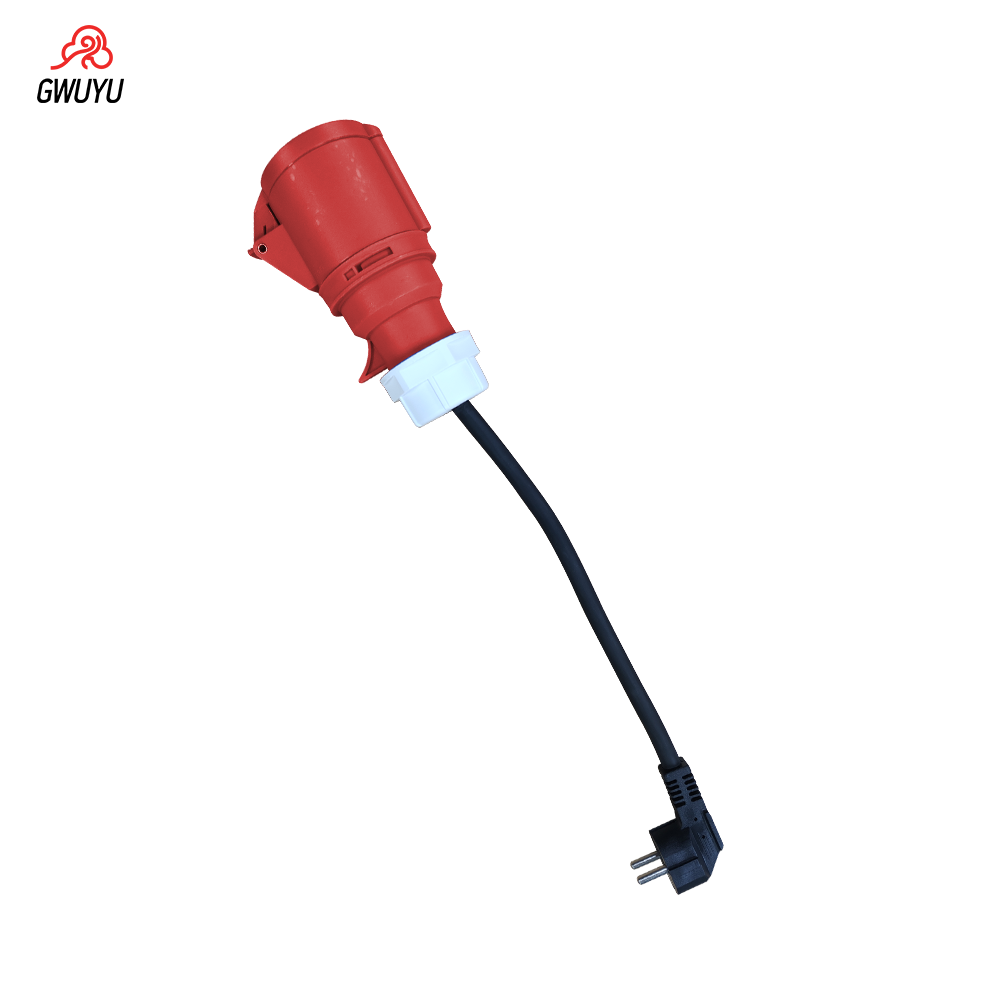 GWUYU Schuko Adapter for Electric Charger Cable 5 Pins Socket CEE Red ...