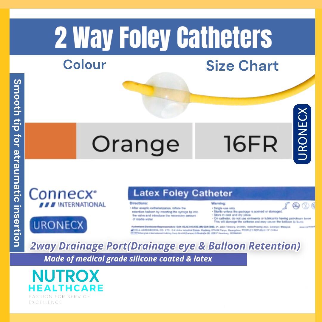 2-Way Silicone Coated Latex Foley Catheter Packing: 10pcs per box | Lazada