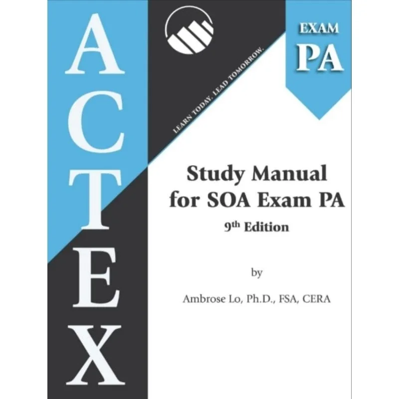 SOA Exam PA 9th ACTEX Study Manual in PDF | Lazada