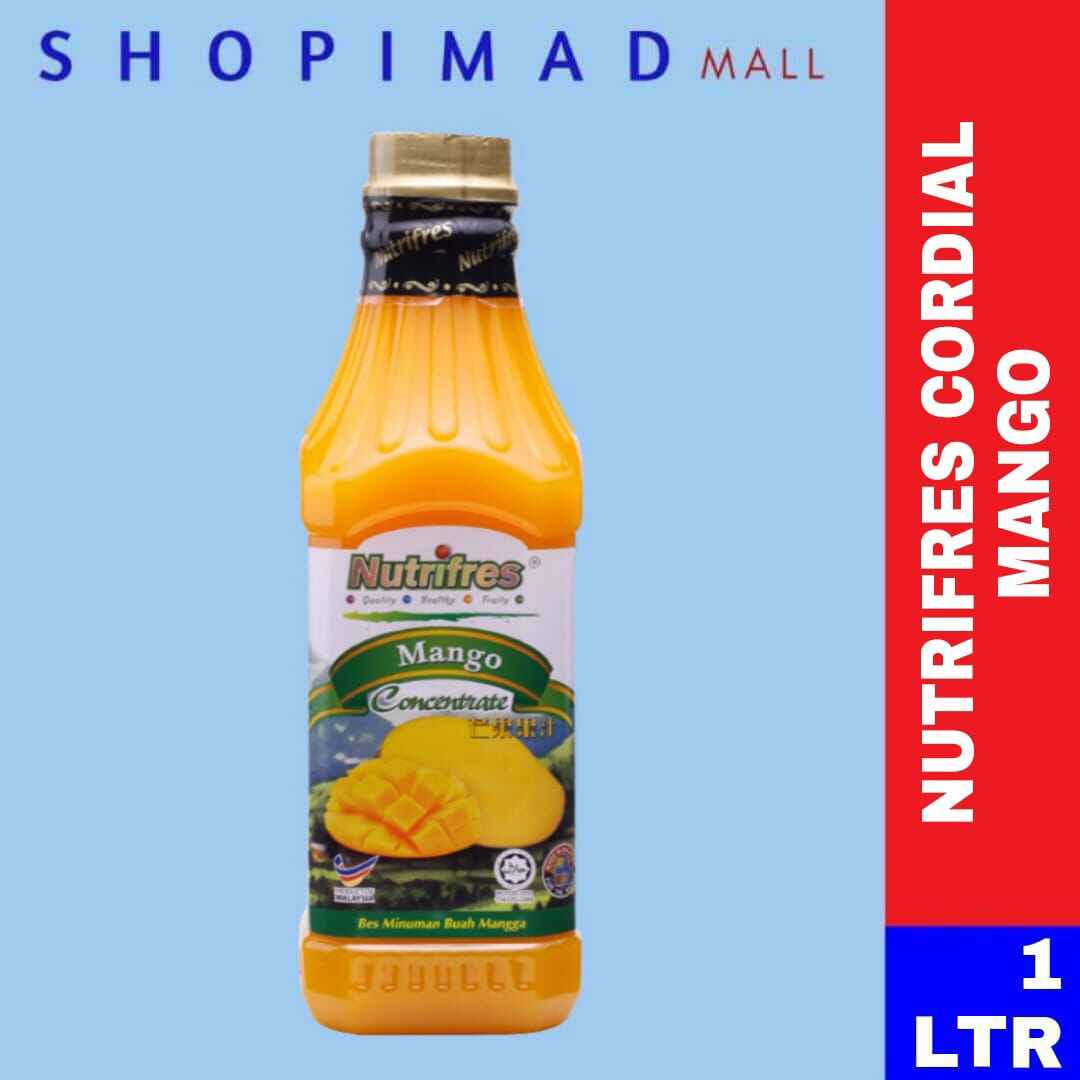 [1L] NUTRIFRES CORDIAL MANGO | KORDIAL MINUMAN | Lazada