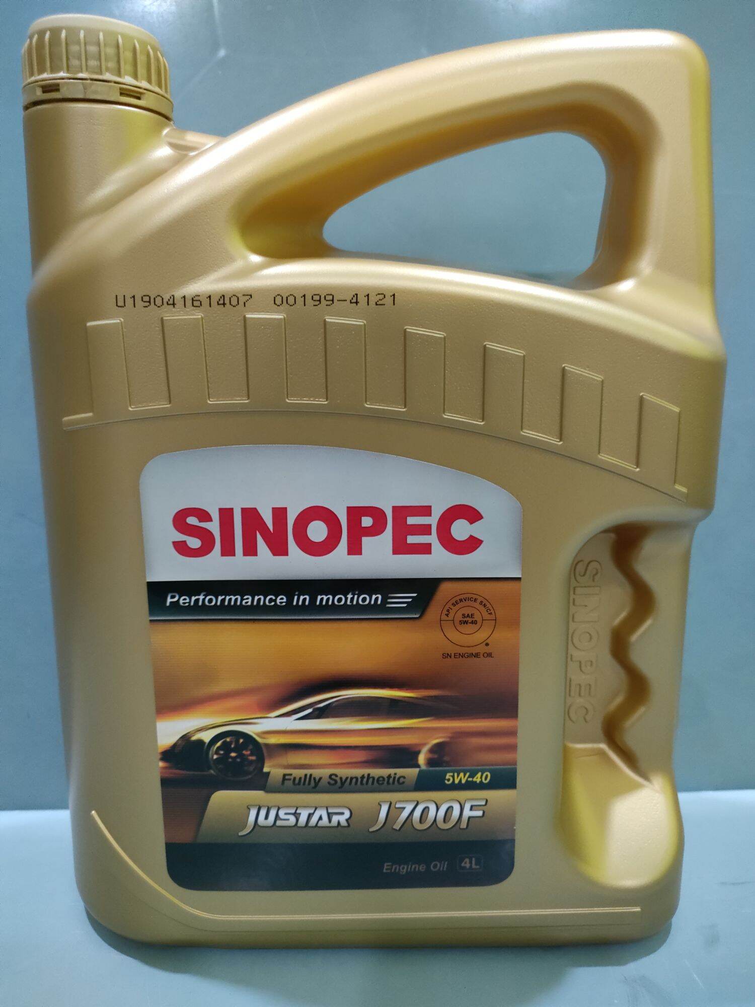 SINOPEC J700F SN/CF 5W40 FULLY SYNTHETIC ENGINE OIL ( 4 LITRE ) | Lazada