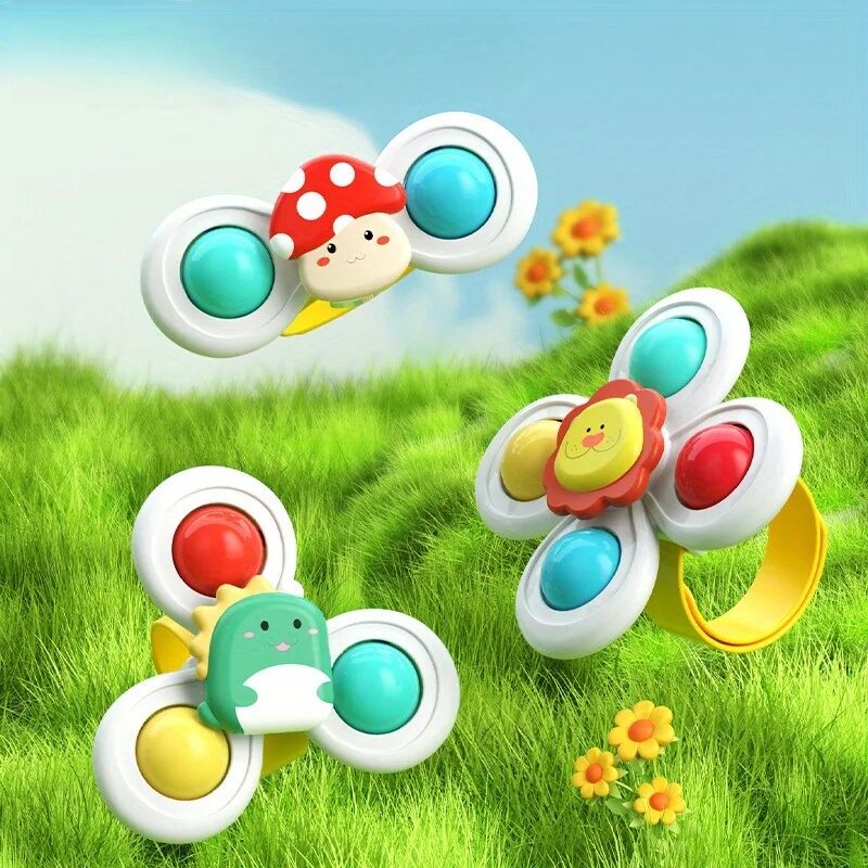 Cartoon Gyroscope Toy For Infants And Toddlers Rotating Educational Top ...