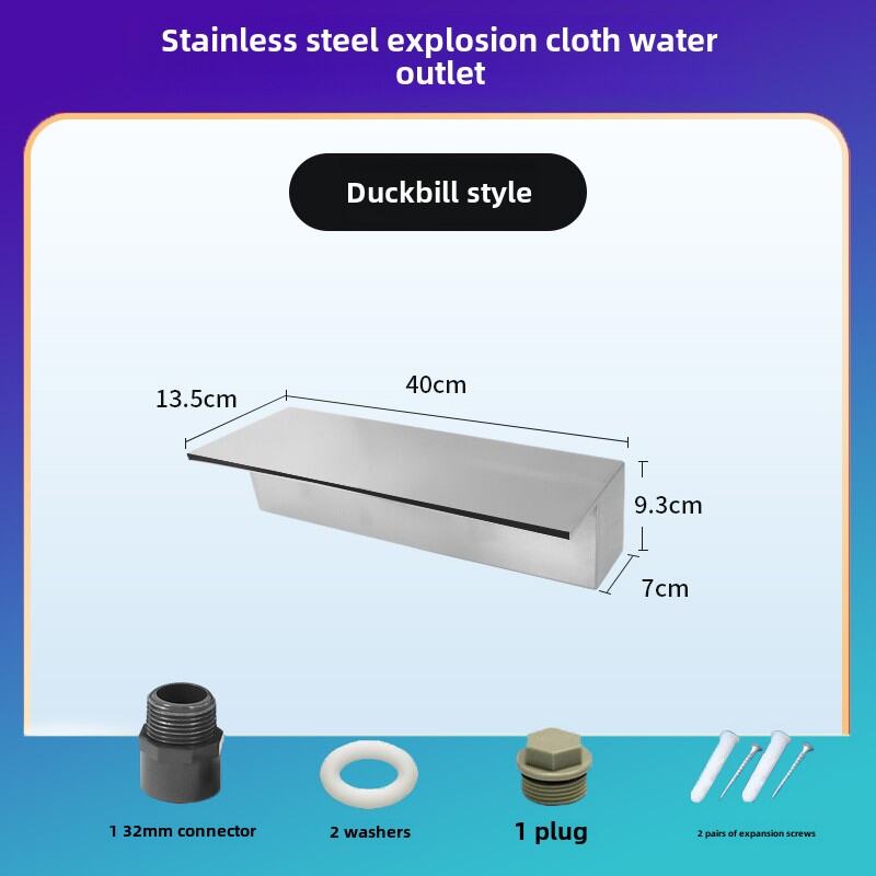 Duckbill Waterfall Outlet Fish Pond Flowing Water Landscape Water ...