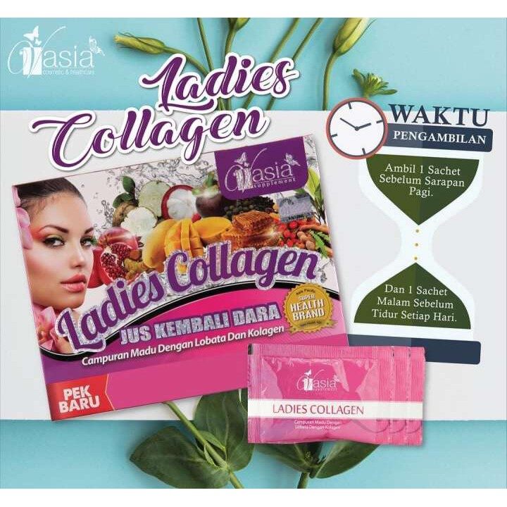 Vasia Ladies Collagen Jus Kembali Dara (20ml x 13 Sachet) | Lazada