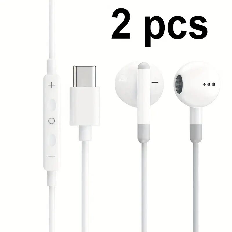 In Ear 3.5mm Plug Headphones High Quality Built In Microphone Wired ...