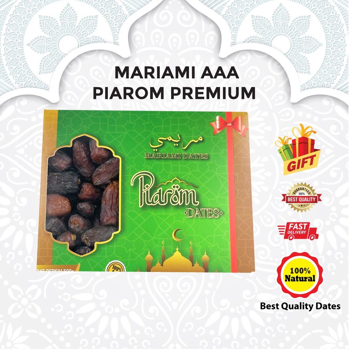 Mariami Kurma VIP GRADE, Dates AAA vip 6kg 1kg 500gm 250gm | Lazada