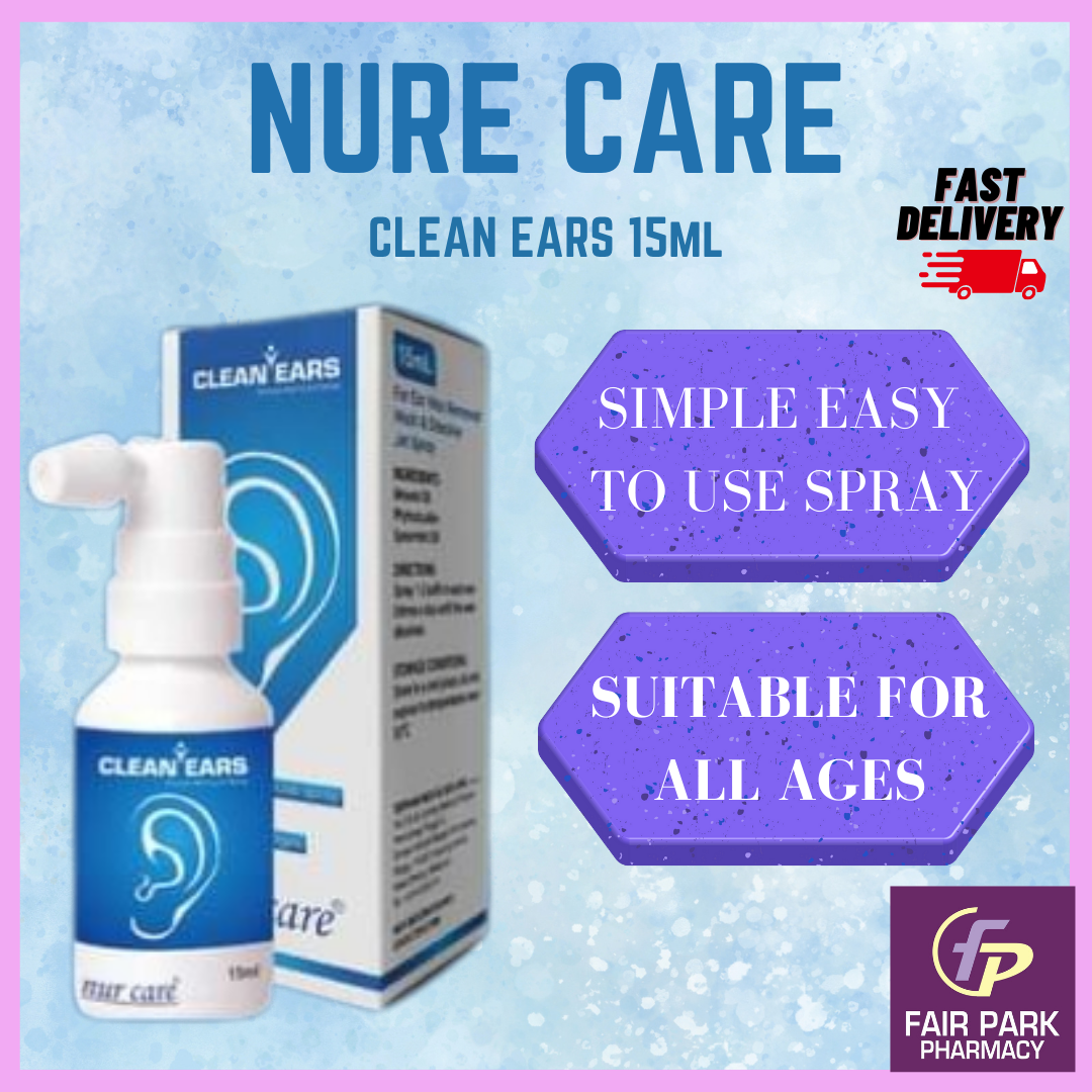 FPpharmacy NUR CARE Clean Ears Spray 15ml. (For Ear Wax Removal). Exp ...