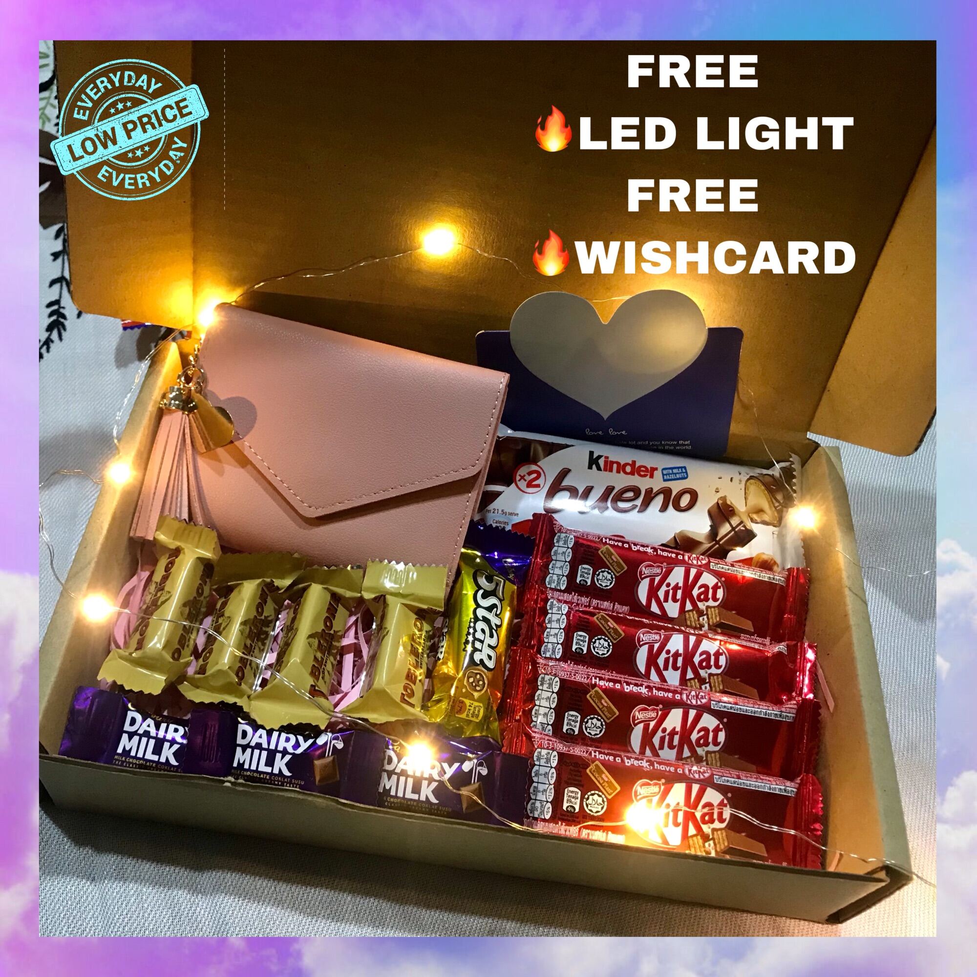 💖FREE WISHCARD💖 Surprise Gift Box Chocolate Box Hadiah Birthday Hadiah ...