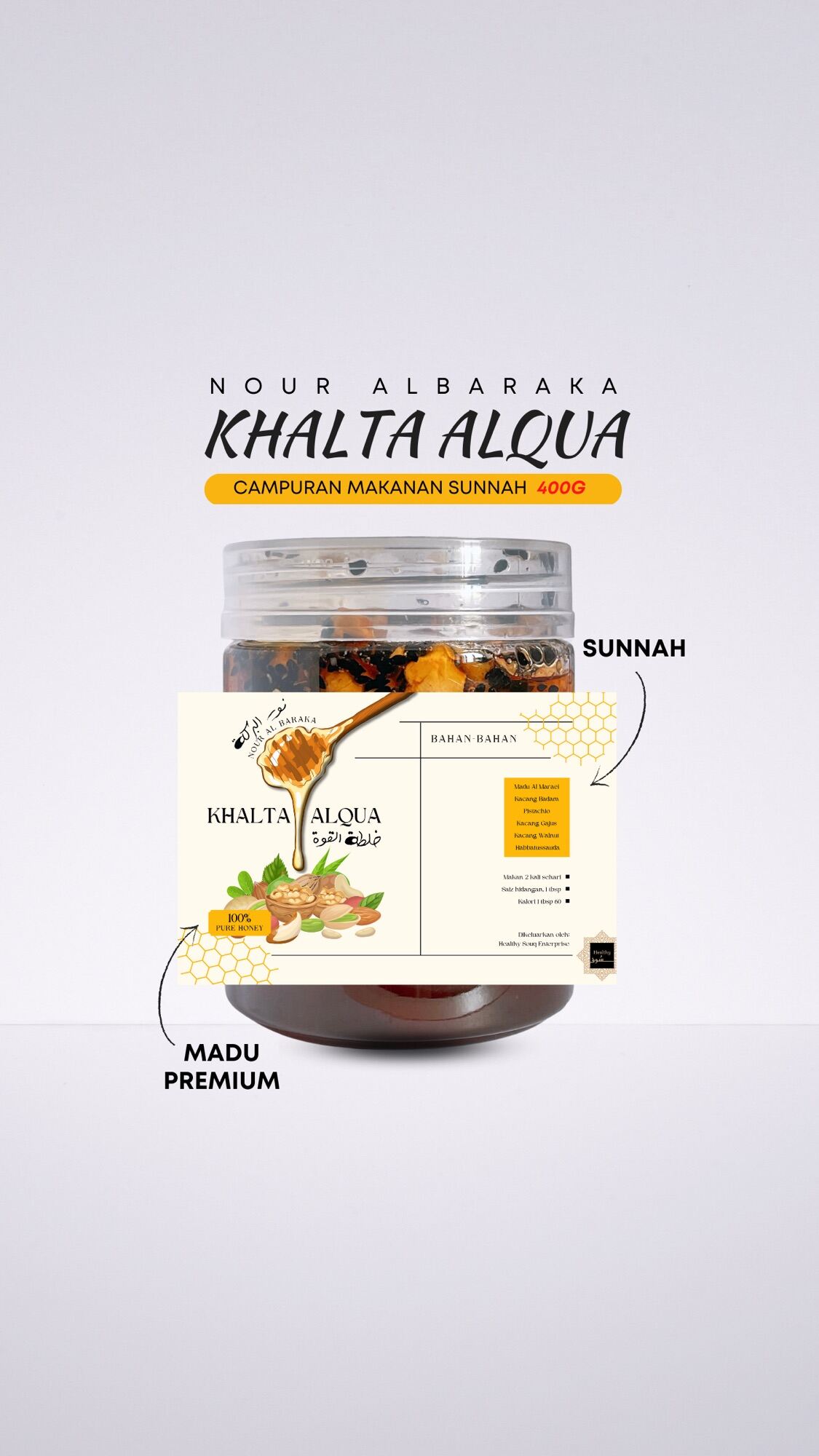 KHALTA ALQUA/ KHALTA/ MAKANAN SUNNAH/ CAMPURAN MAKANAN SUNNAH/ SUNNAH ...