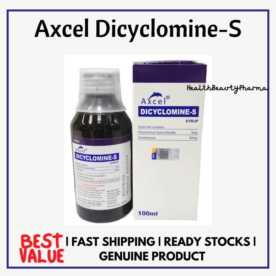 Colimix Syrup 90ml/ Axcel Dicyclomine-S 100ml (Relieves infant colic ...