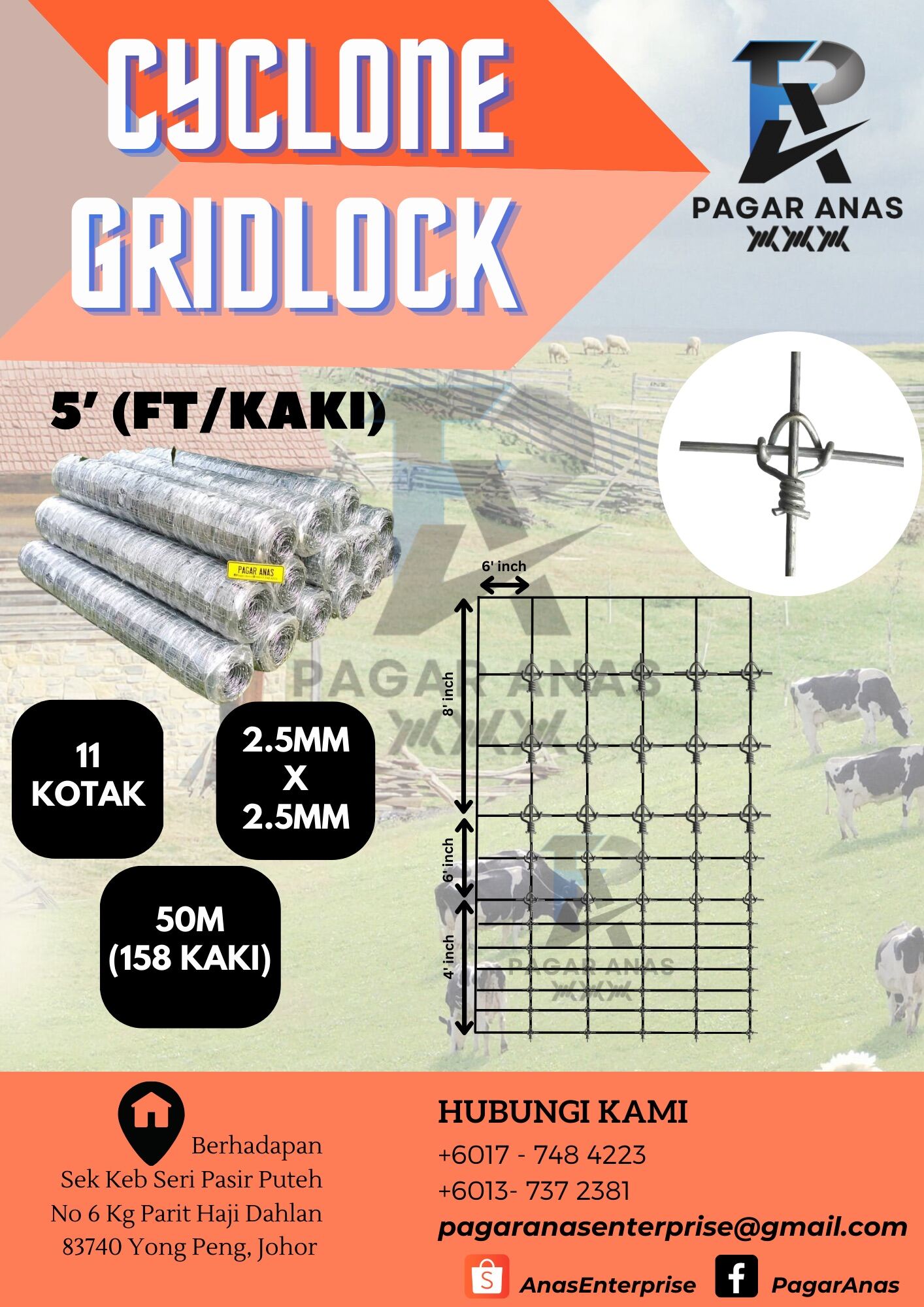 PAGAR CYCLONE GRIDLOCK 5 KAKI | Lazada
