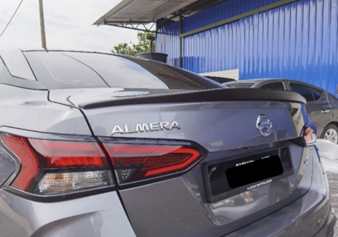 Nissan almera 2020 2021 2022 2023 rear boot trunk ducktail lip spoiler ...