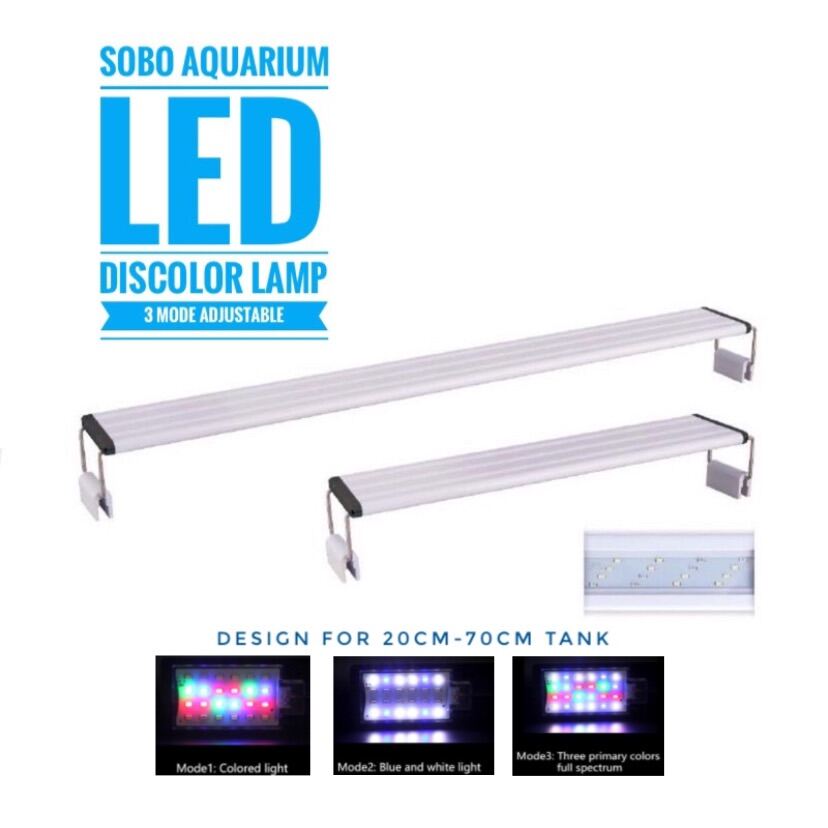 Sobo Aquarium Led Discolor / Blue White Led for Plant Fish Shrimp 鱼缸灯 ...
