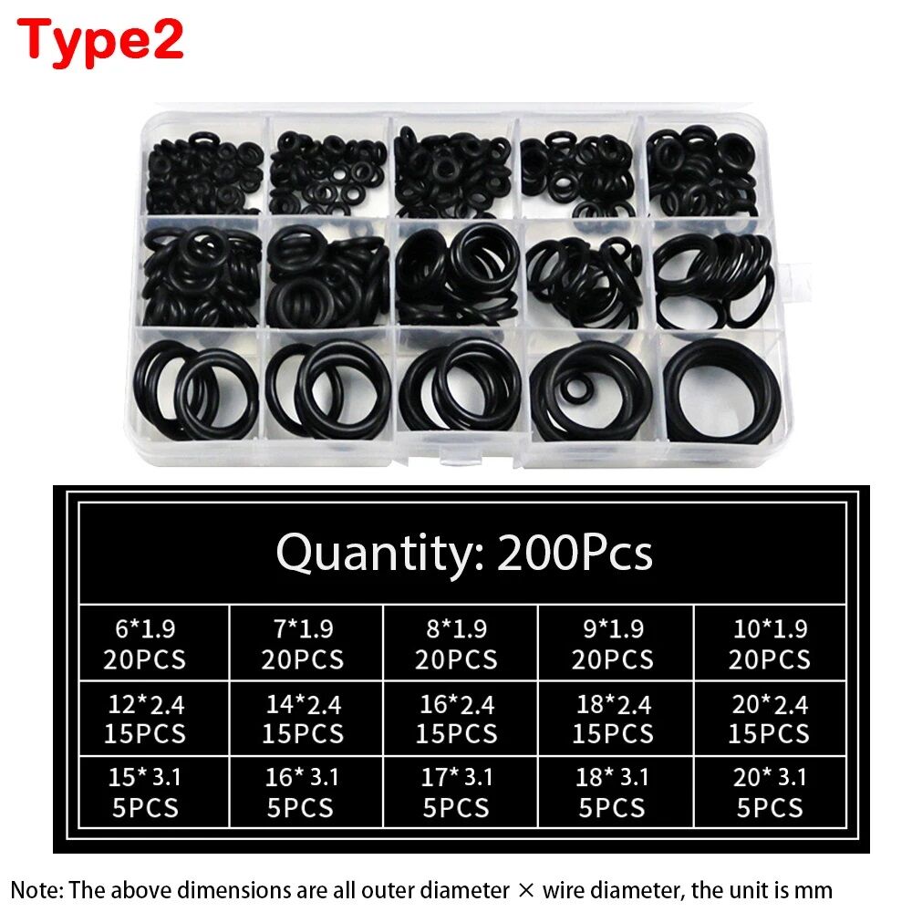 Rubber O Ring Set Gaskets Seal Nitrile Rubber Bands High Pressure O ...