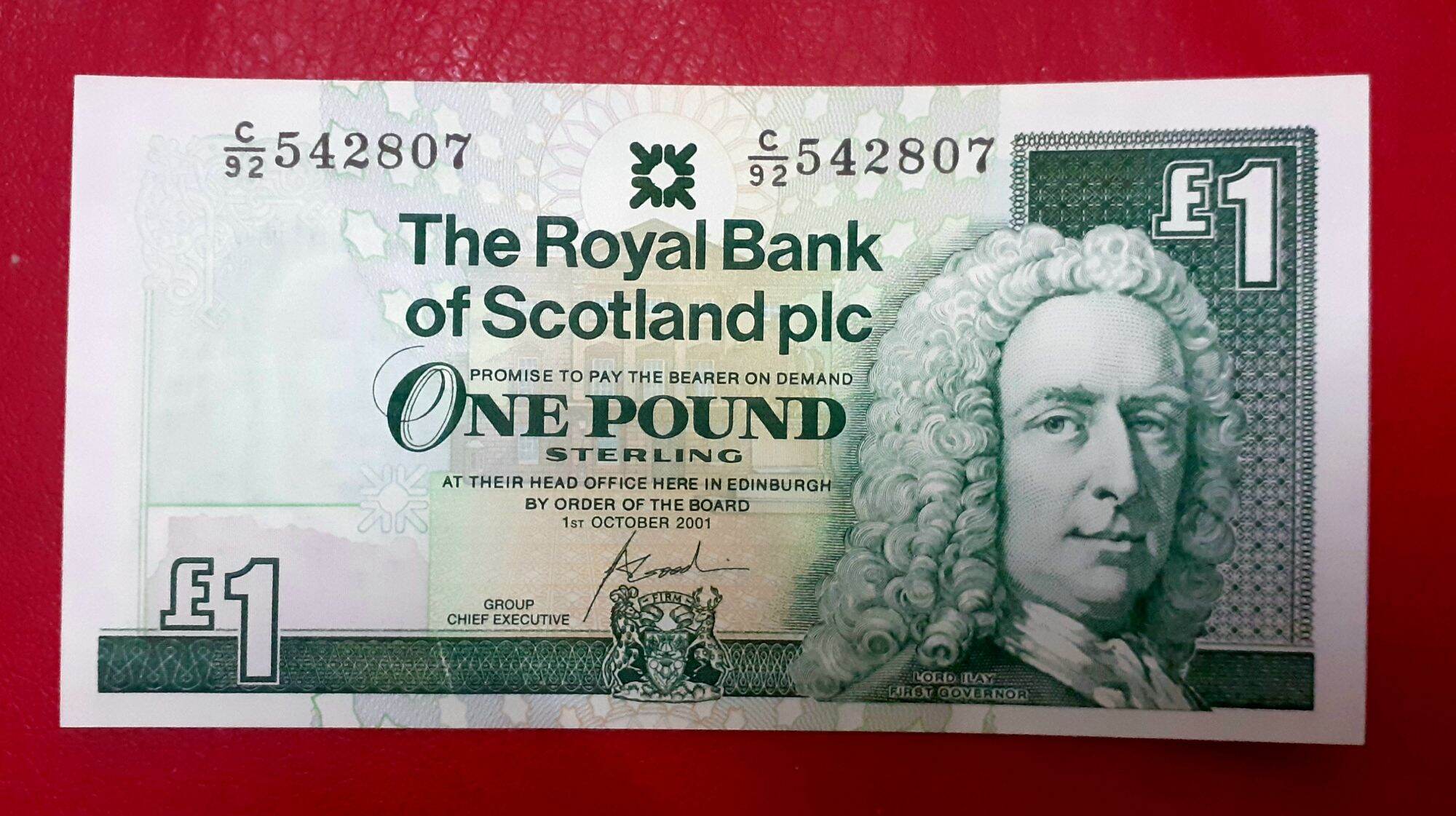 Scotland Royal Bank, 1 pound, 2001 UNC BANKNOTE | Lazada
