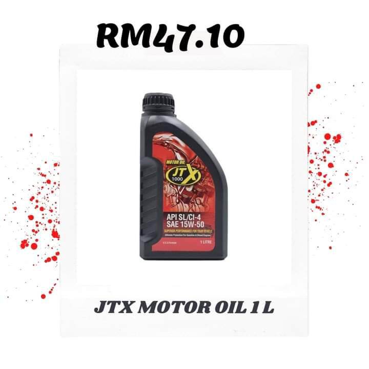 JTX 1000 MOTOR OIL MERAH - 1L | Lazada