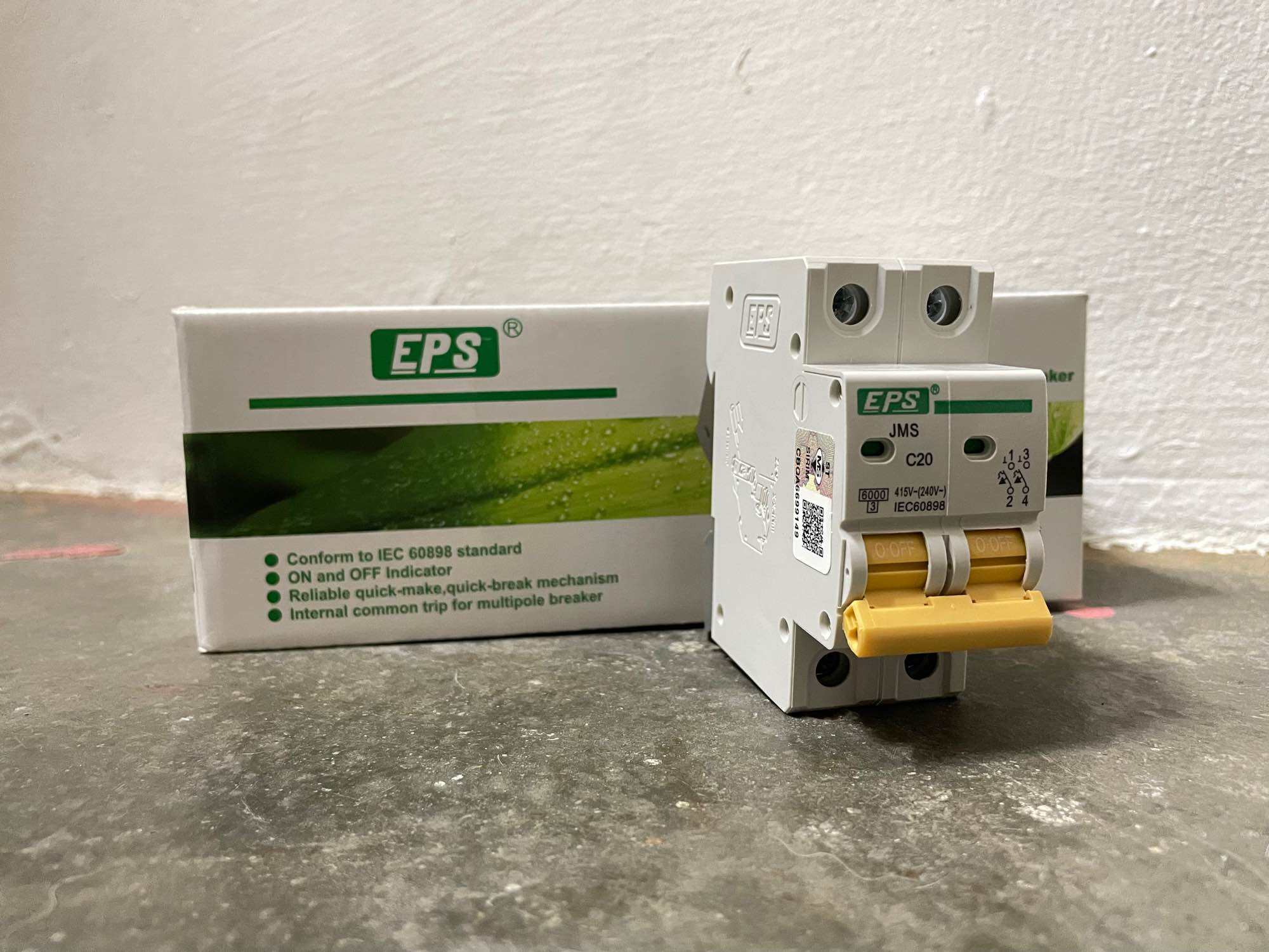 EPS 2 Pole 20Amp 32Amp 40Amp Miniature Circuit Breaker ( MCB ) | Lazada