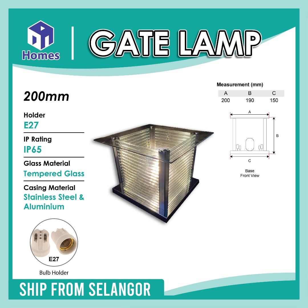 Outdoor light / lamp Modern outdoor gate lamp weatherproof gate light ...