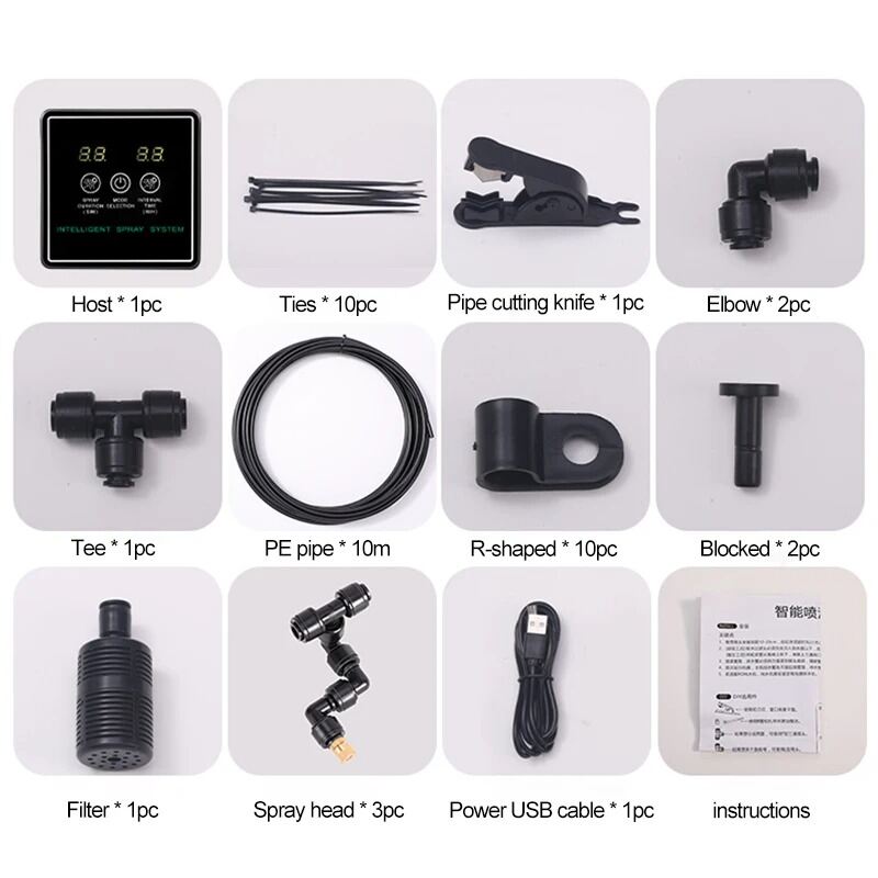 Automatic Watering System Touch Screen Smart Reptile Atomizer ...