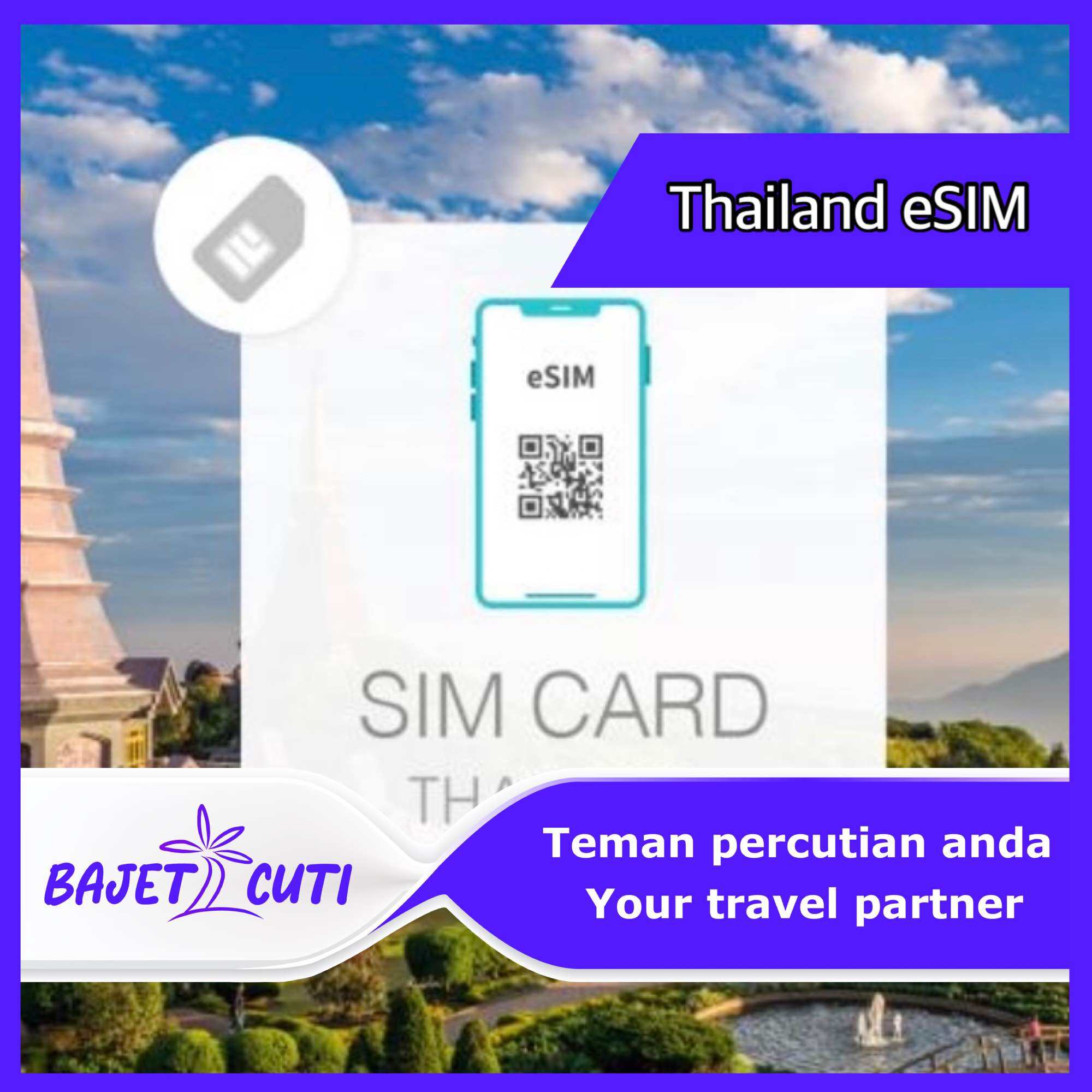 [eSIM][1-10 Days] Thailand High Speed Unlimited Data 4G Travel Prepaid ...