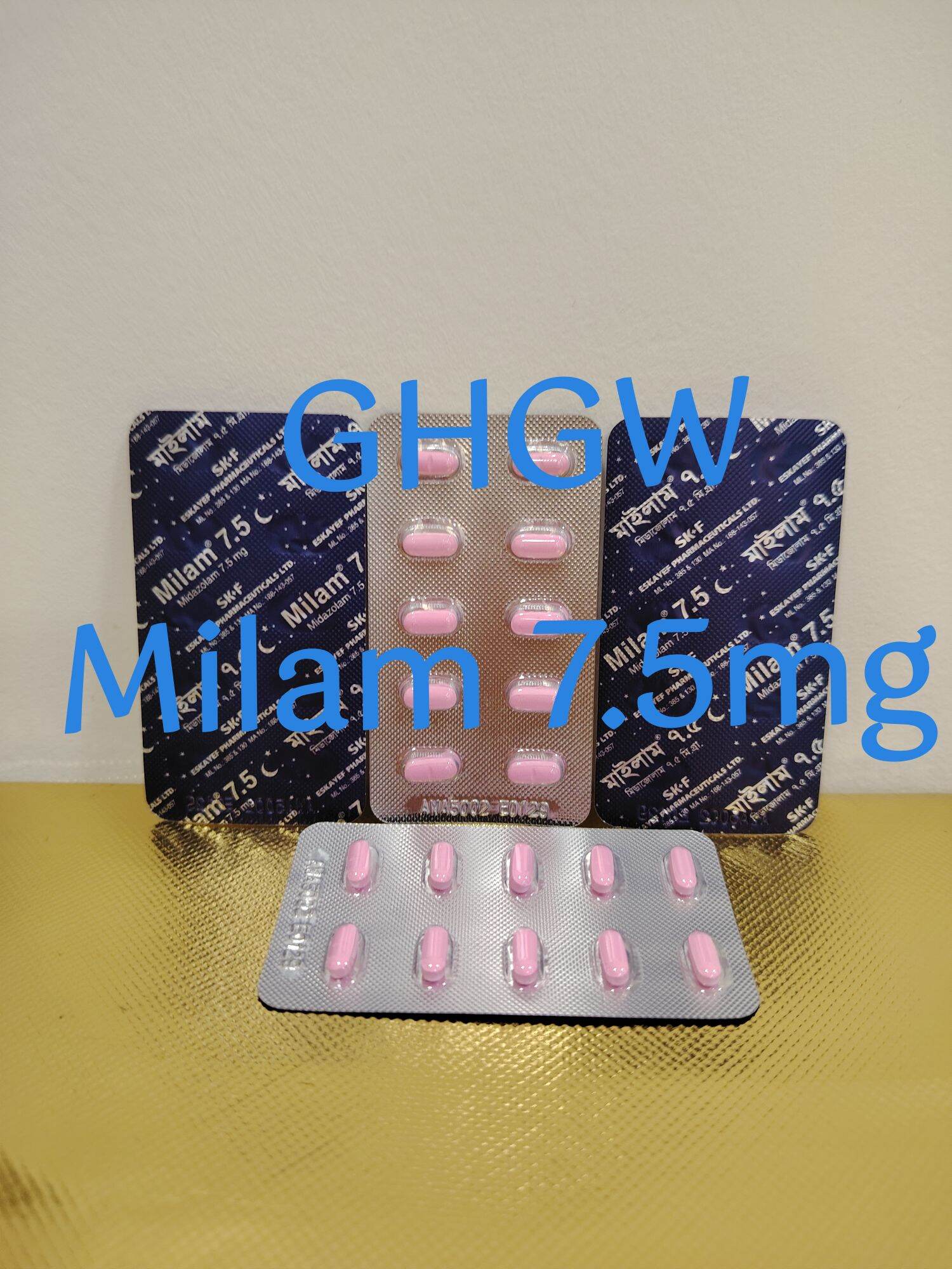 MILAM 7.5 MG MIDOREST 7.5MG VITAMIN 1 PIC 10 TABLETS 5 PIC 50 TABLETS ...