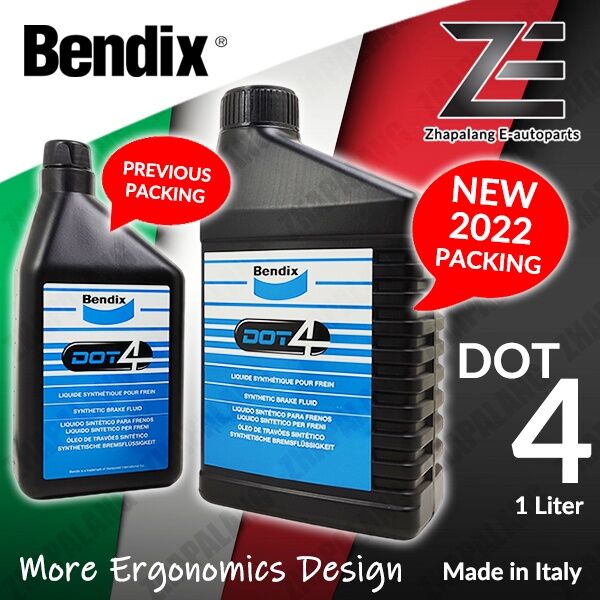 Original BENDIX Synthetic Dot 4 Brake Oil / Clutch Fluid 1 Liter (Made ...