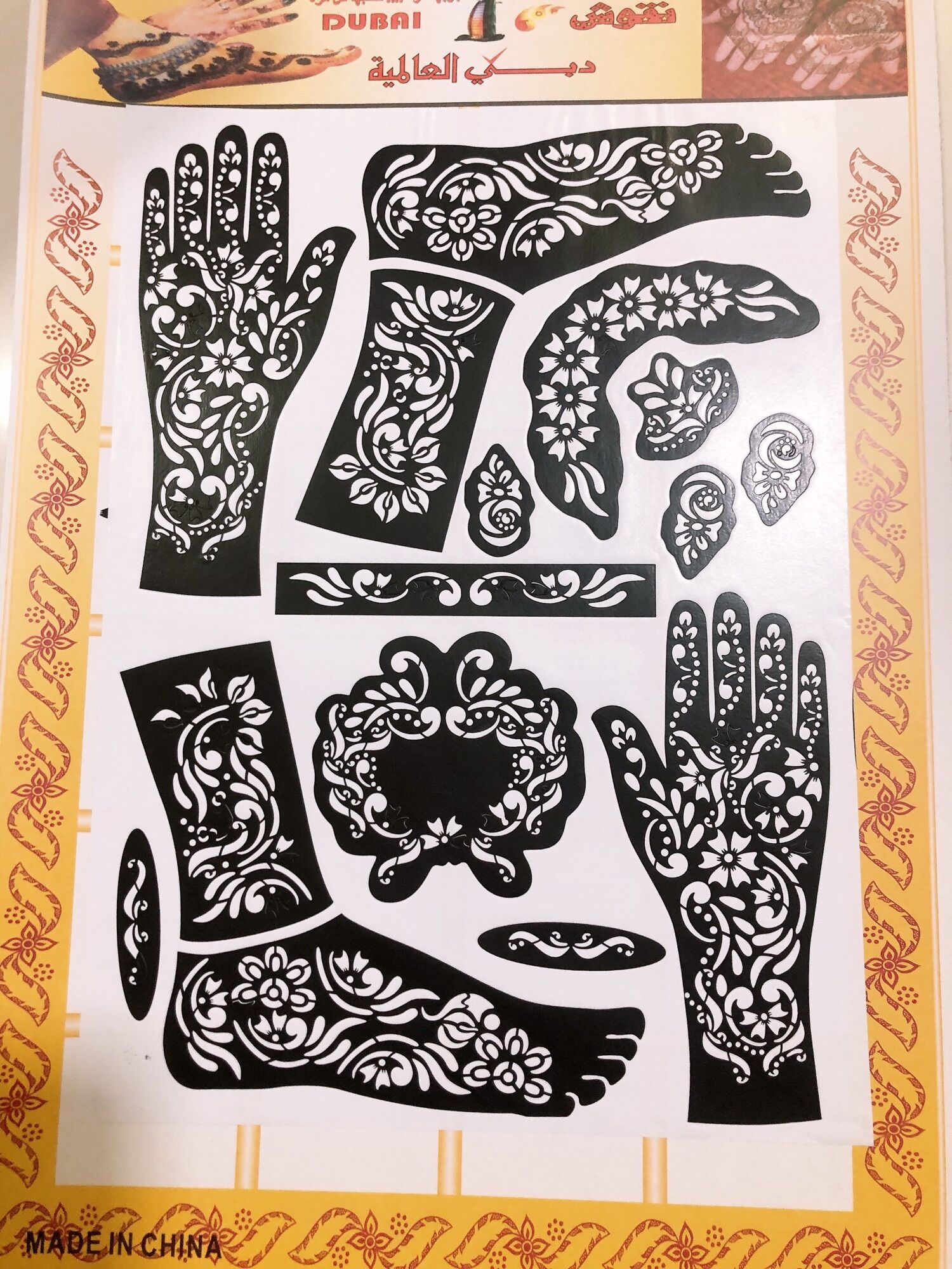 Sticker Inai Sticker Inai Celup/ Tangan/ Kaki/ Jari | Lazada