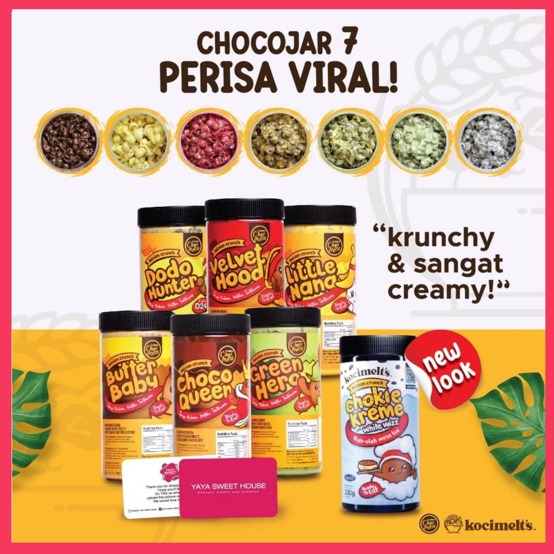 ️Ready To Stock Chocojar 7 flavour Krunchy Choco Melts KCM free bubble ...