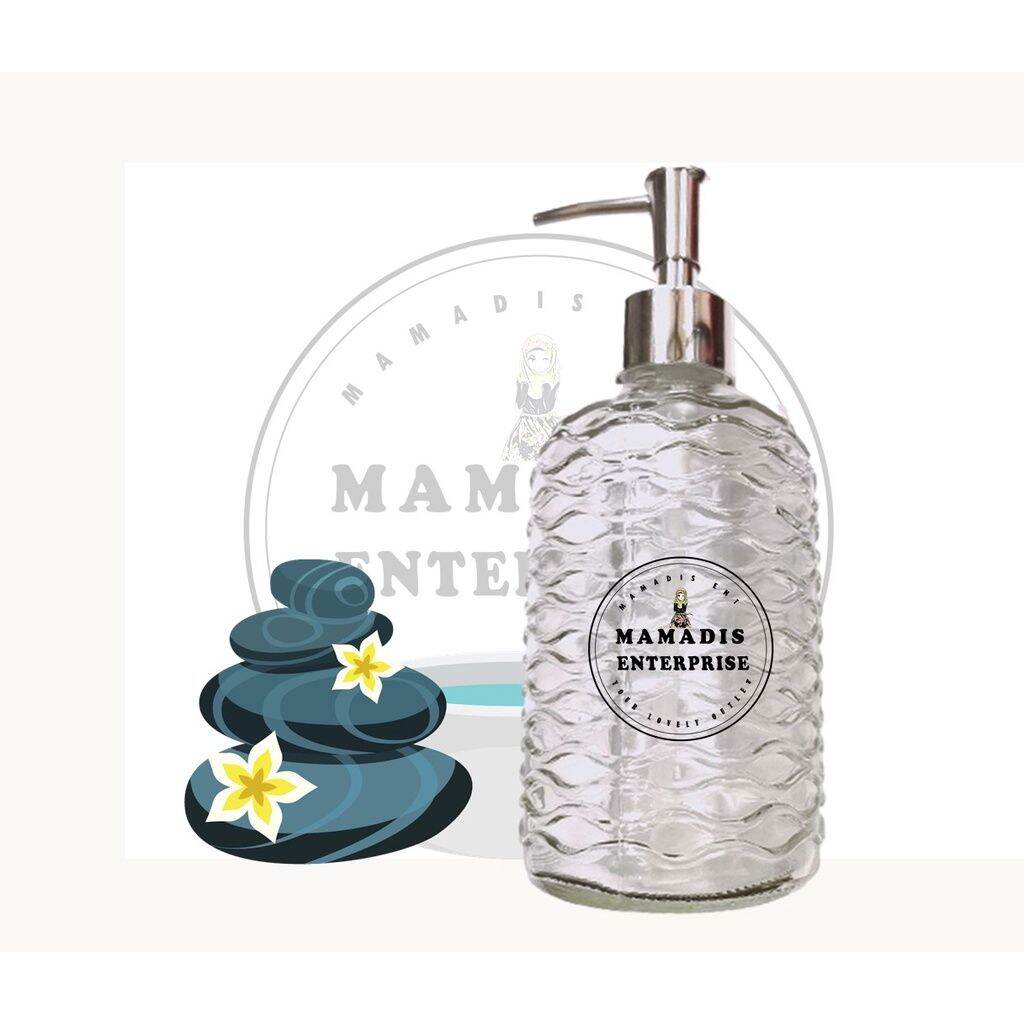 500ML Multipurpose Dispenser / Glass Soap Dispenser / Botol Kaca ...