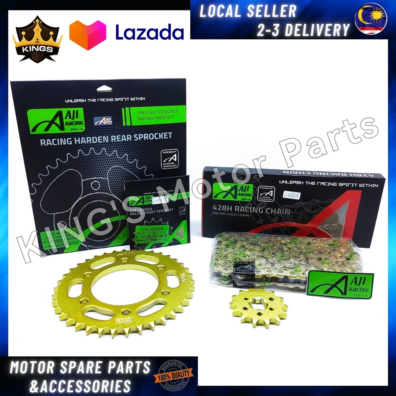 YAMAHA Y16ZR Y16 Y15ZR Y15 FZ150 V1-V2 428H [AJI RACING/STT RACING ...