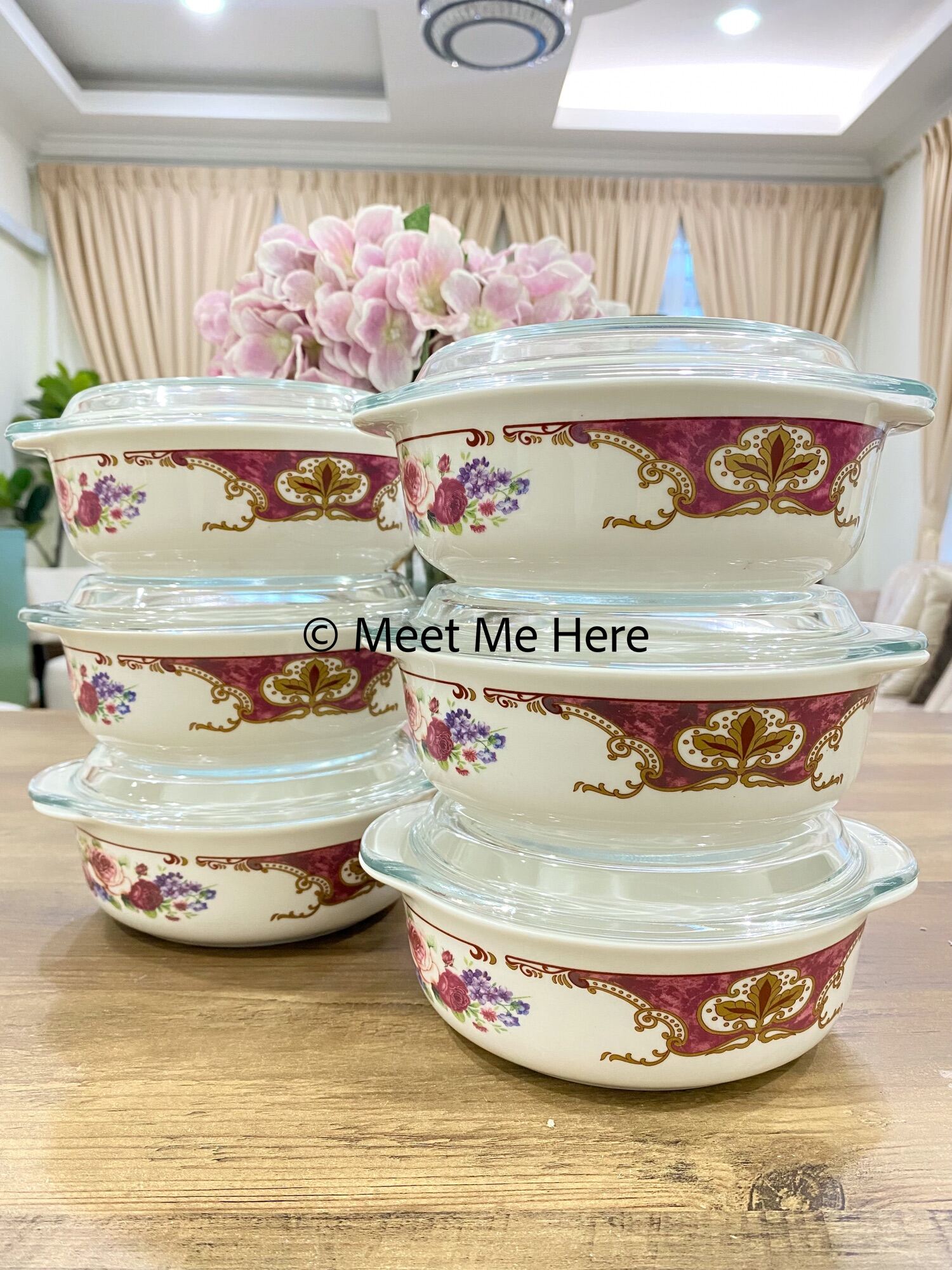 Mangkuk Kaca / Mangkuk Kaca Berpenutup/ Food Storage / Container Food ...