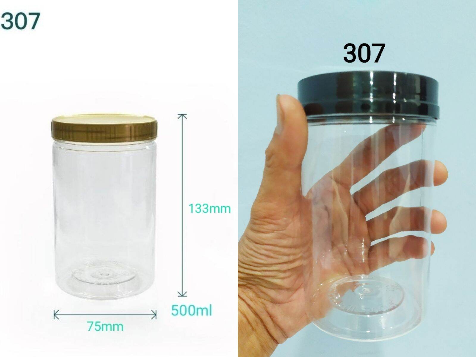 (SAIZ KECIL)Balang Biskut Plastik/Balang Kuih Raya🇲🇾 PET Container ...