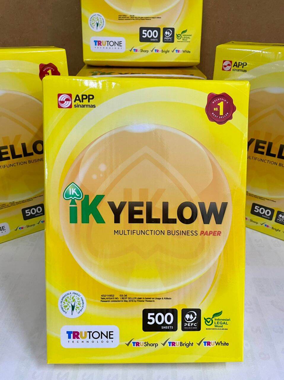 [READY STOCK] IK Yellow A4 Paper A4 Size 70GSM/80GSM - 500 SHEET Per ...